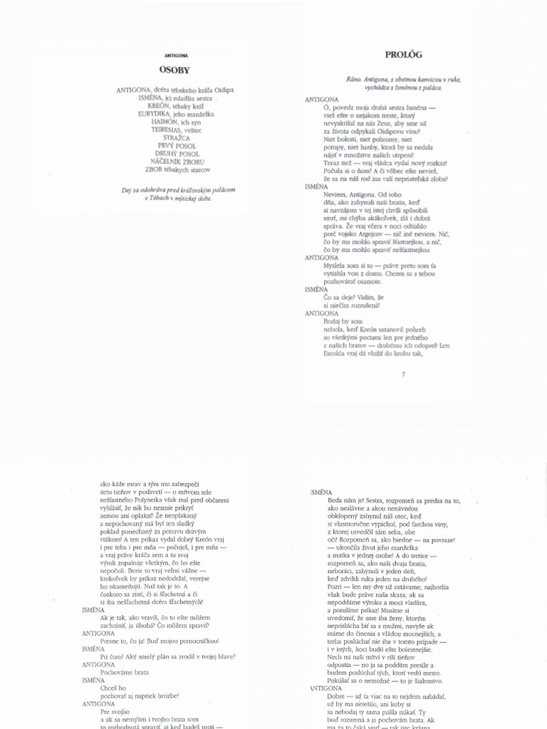 Sofokles - Antigona | PDF