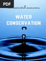 Importance of Water Conservation | PDF