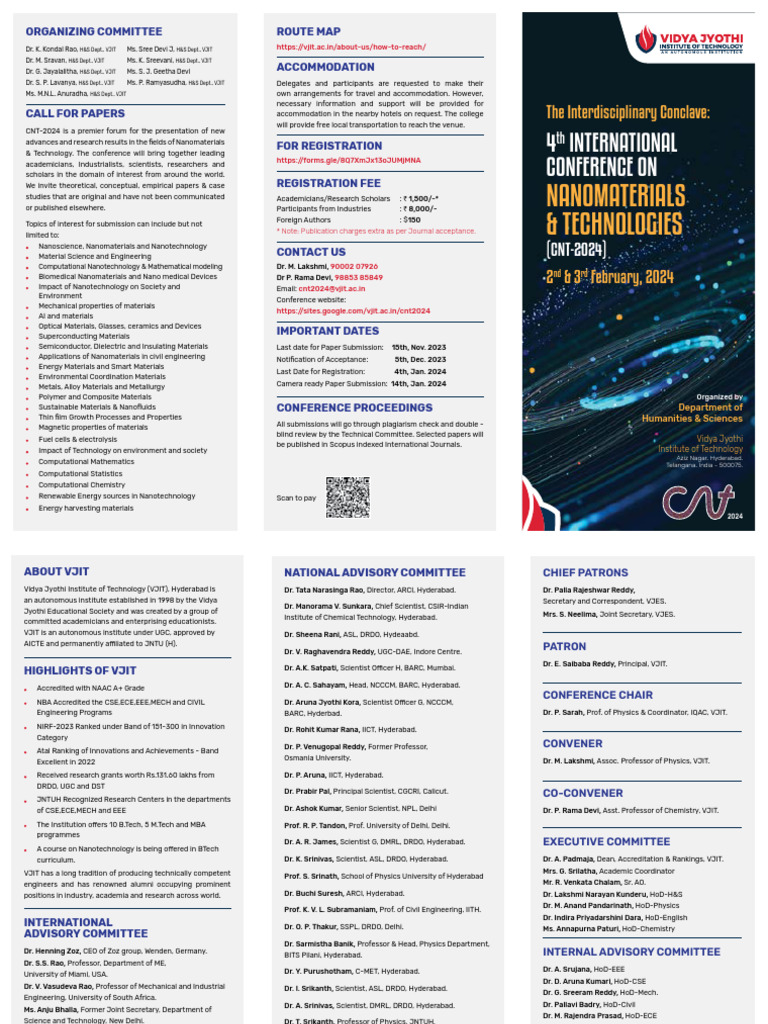 01 - Leaflet - 2 Fold - A4 | PDF | Nanotechnology | Engineering