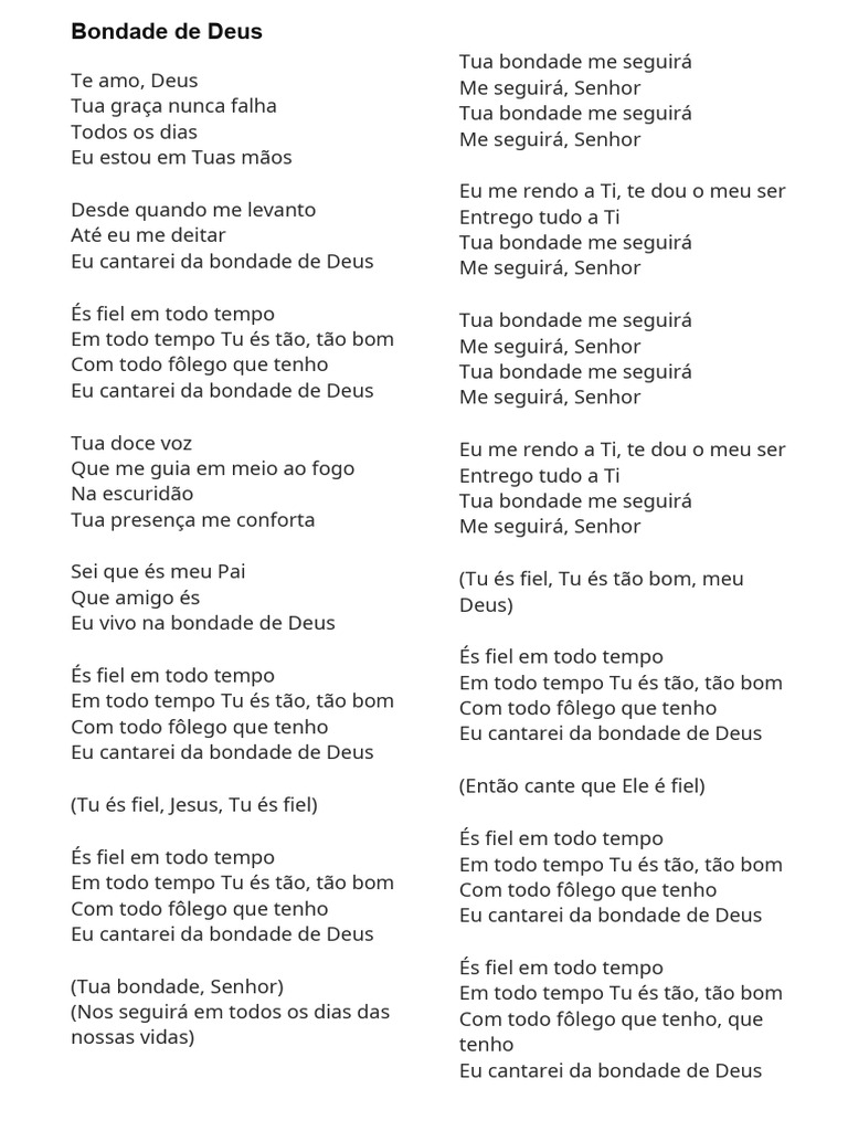 Bondade de Deus | PDF