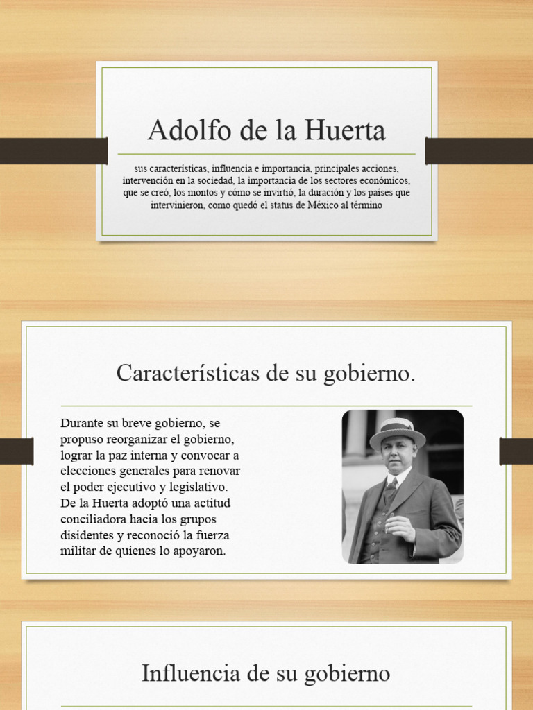 Adolfo de La Huerta | PDF | México | Gobierno