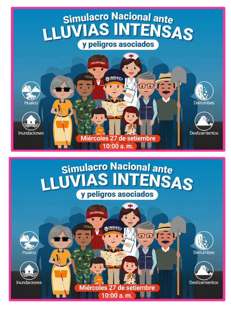 Simulacro de Lluvias Intensas | PDF