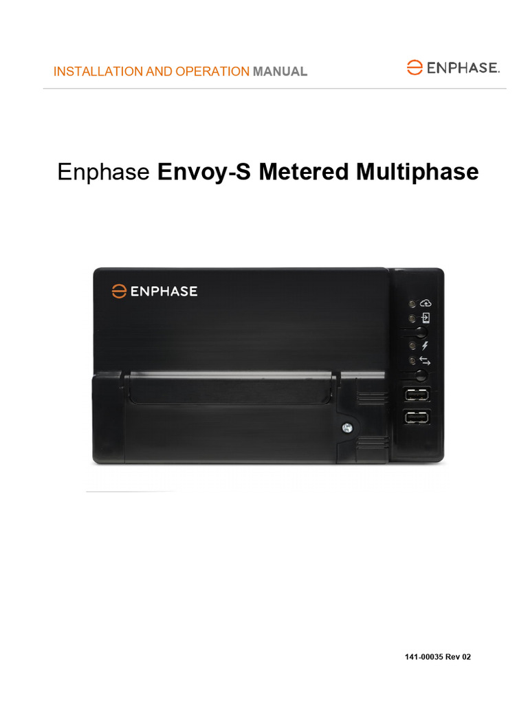 Enphase Envoy-S Metered Multiphase | PDF | Electrical Wiring | Ios