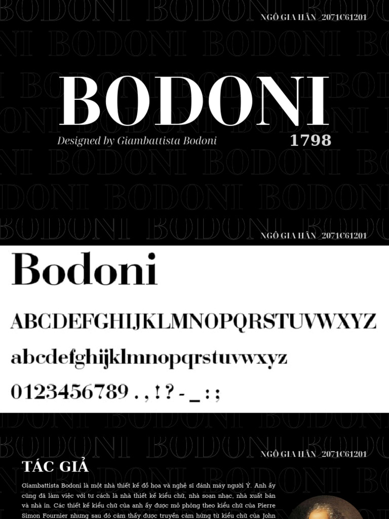 FONT BODONI | PDF