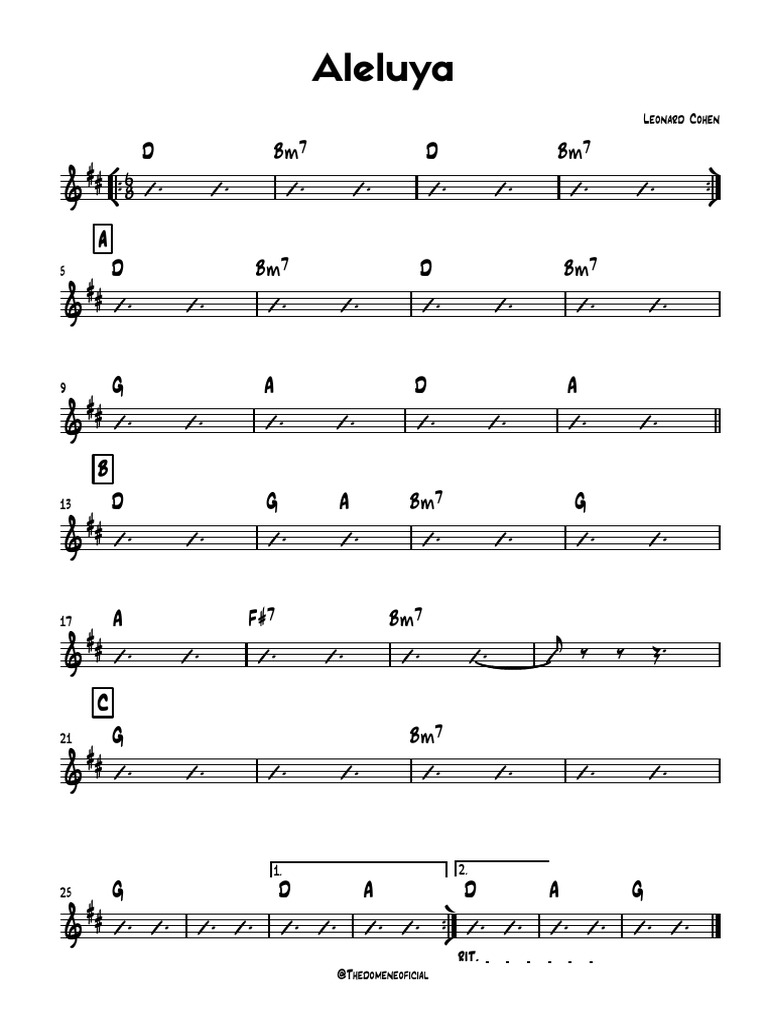 Aleluya Leonard Cohen | PDF