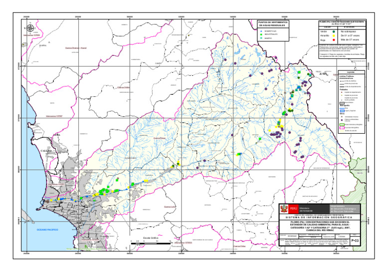 Concentración de Plomo (Pb) Que Exceden El Estándar de Calidad ...
