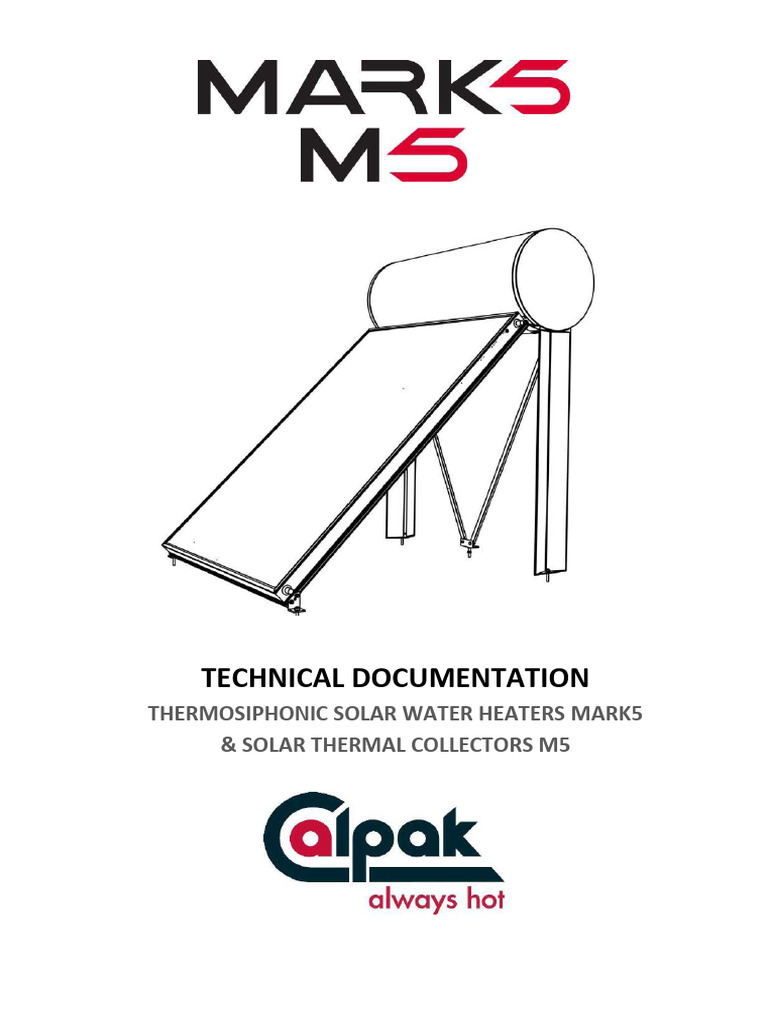 5 1 Calpak Products Mark5 Manual | PDF | Water Heating | Vacuum Tube