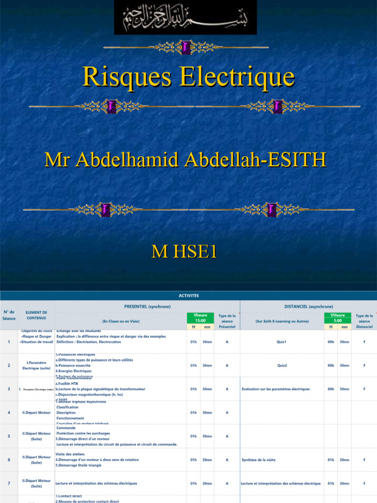 Risques Electrique | PDF