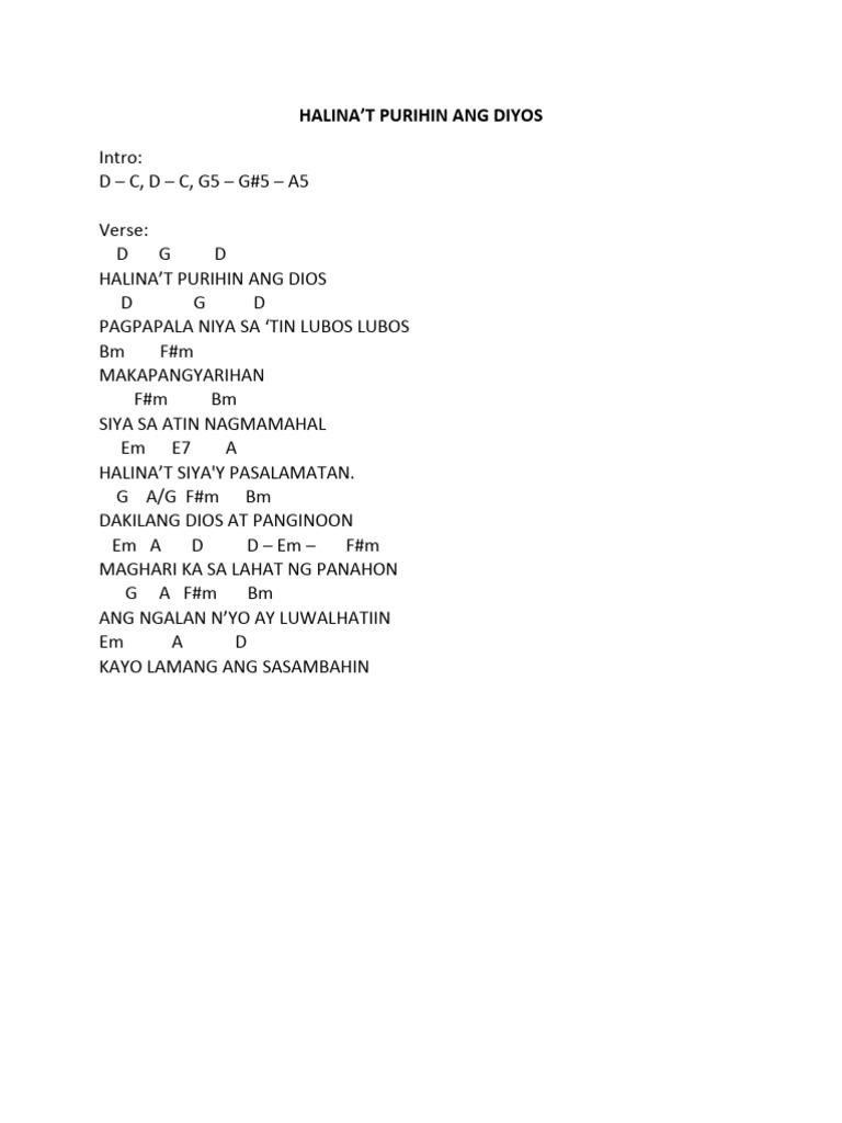 Christian Songs Tagalog Lyrics | PDF