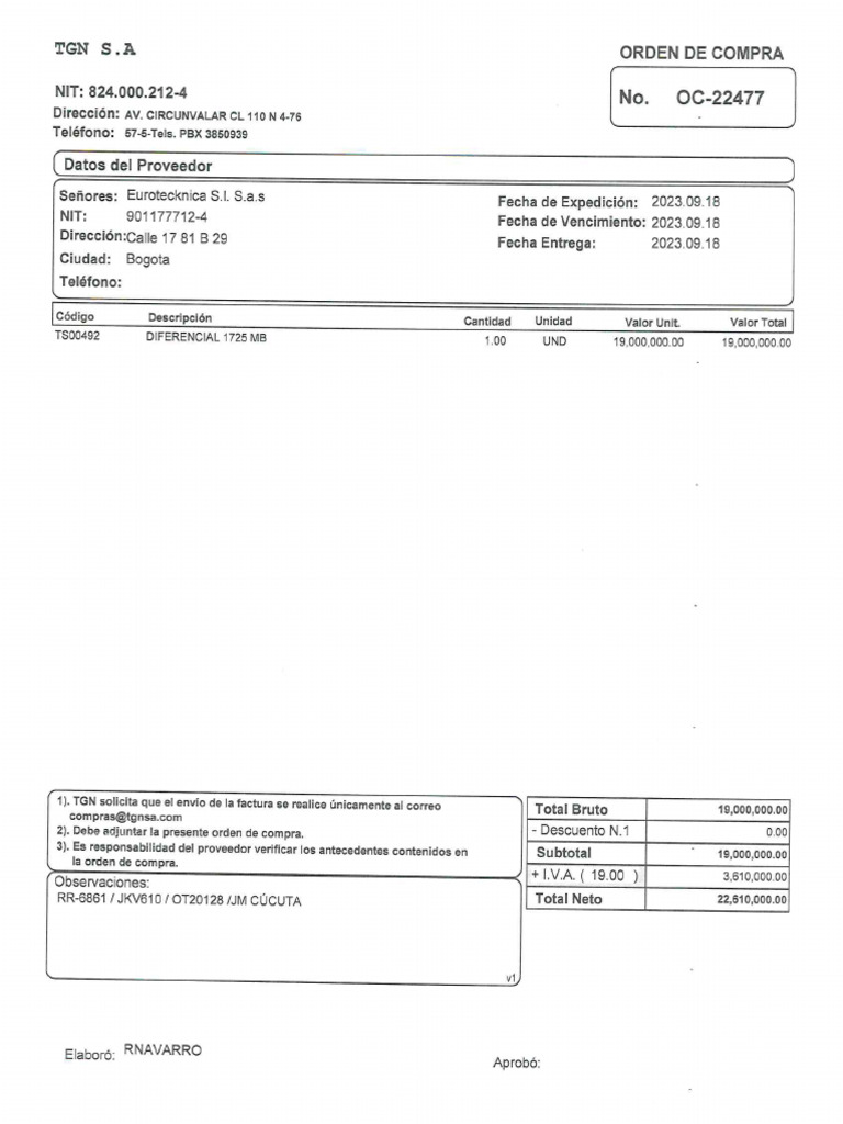 Oc-22477 TGN | PDF