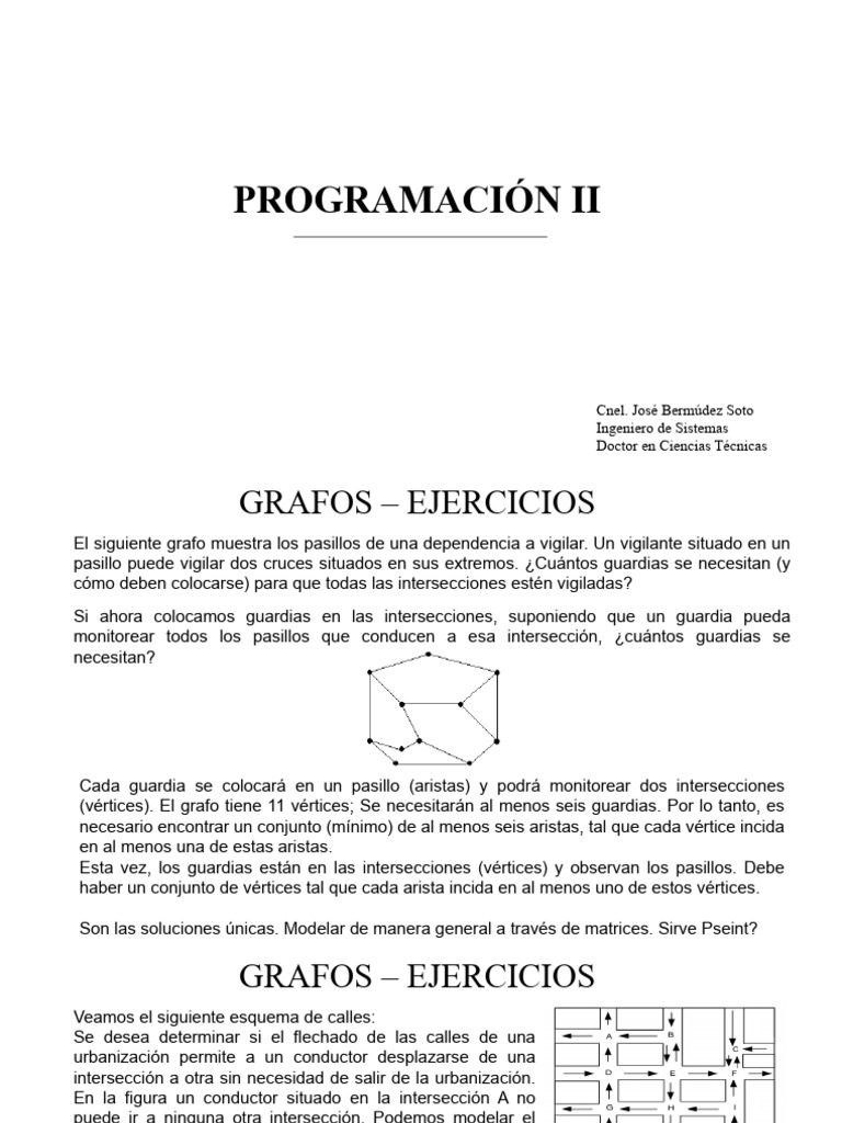 Clase II Grafos-Ejercicios | PDF