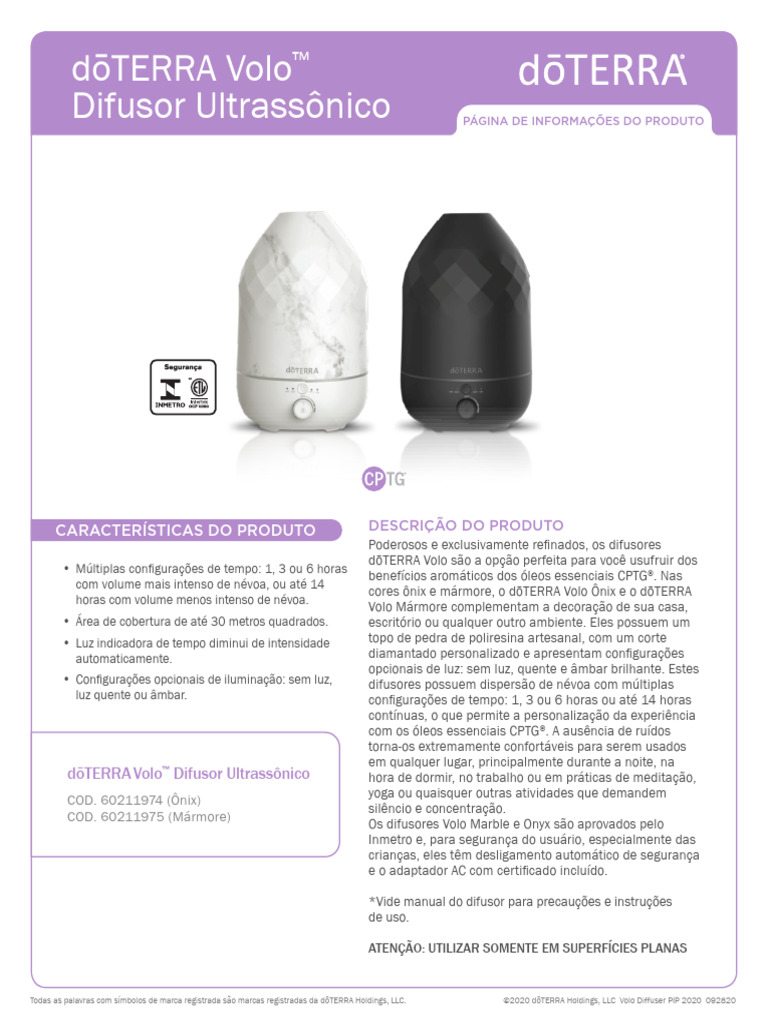 Doterra Volo Diffuser | PDF