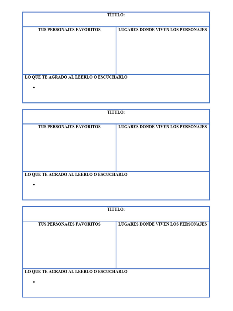 Tarjetas de Narraciones | PDF