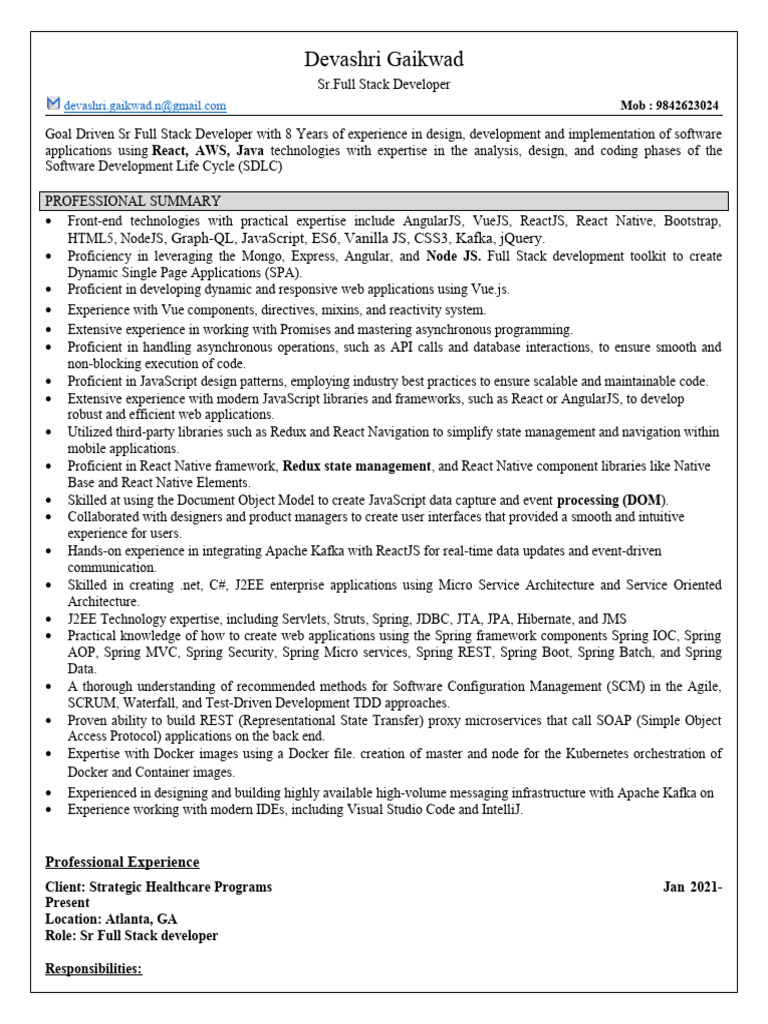 Devashri Resume O | PDF