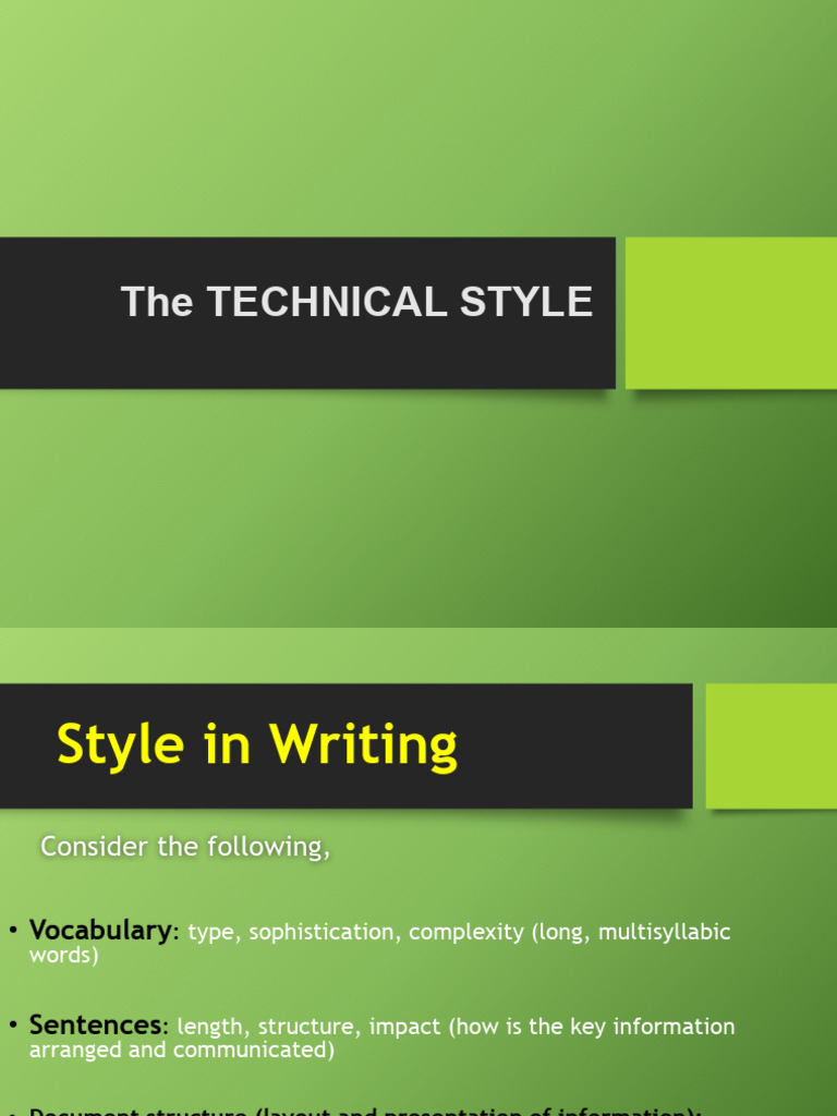 Technical Writing Style Guide | PDF | Career & Growth | Business