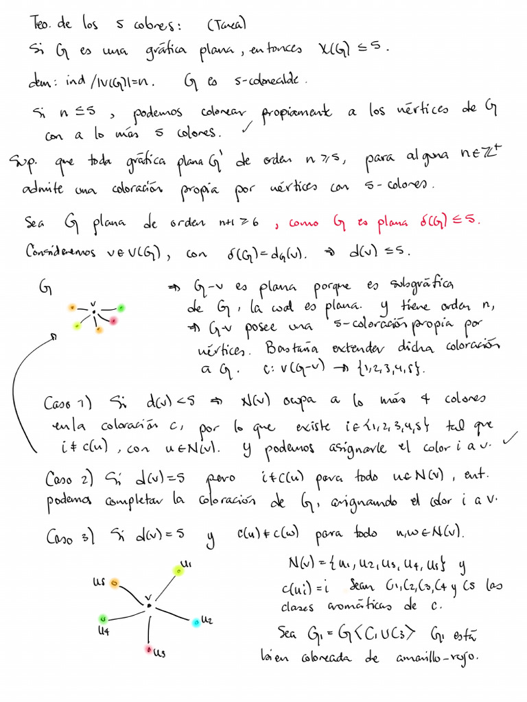 teorema 5 colores de clase | PDF