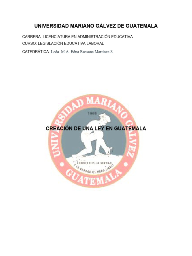 Creación de Una Ley | PDF Creación de Una Ley | PDF