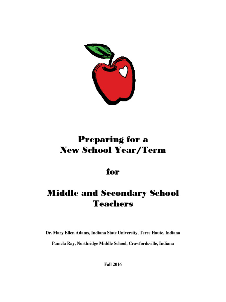 Preparing New School Year Finaldocx | PDF