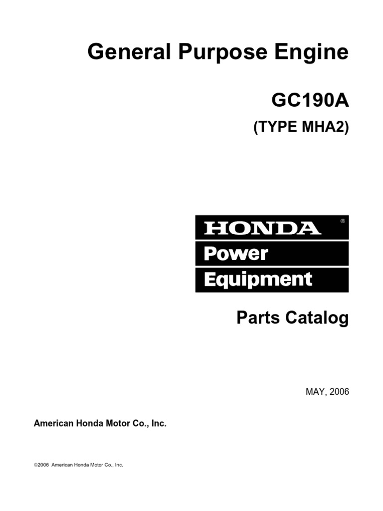 General Purpose Engine: Parts Catalog | PDF | Carburetor | Engines