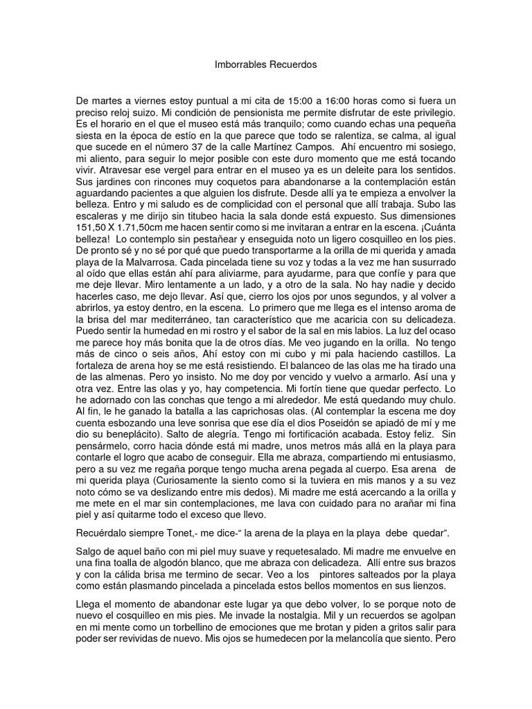 Imborrables Recuerdos | PDF