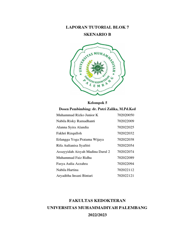Laporan Tutorial Skenario B Blok 7 | PDF