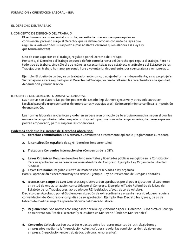 Formacion y Orientacion Laboral | PDF | Derecho laboral | Justicia
