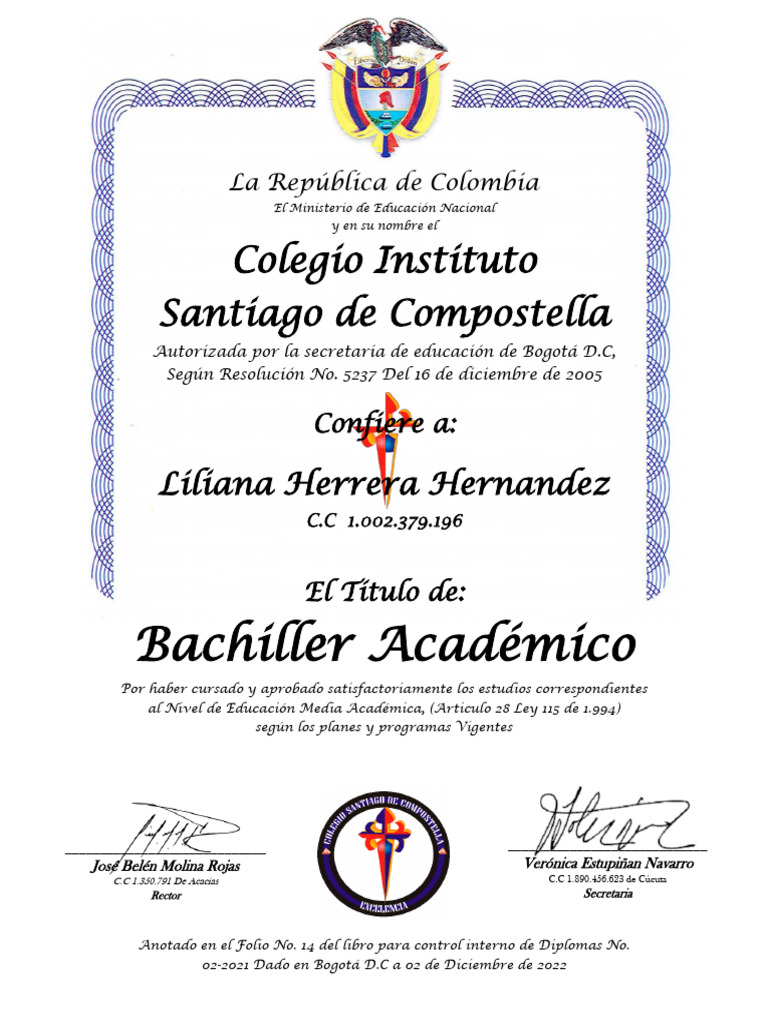 Diploma de Bachillerato | PDF