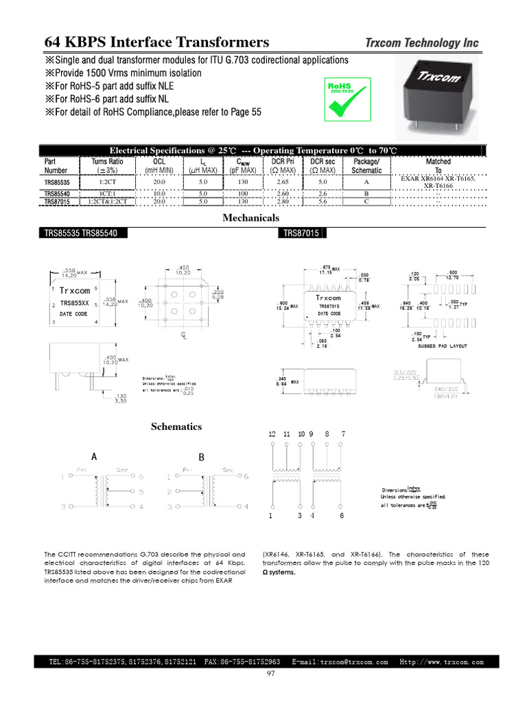 np97 100 | PDF | Telecommunications | Electronics
