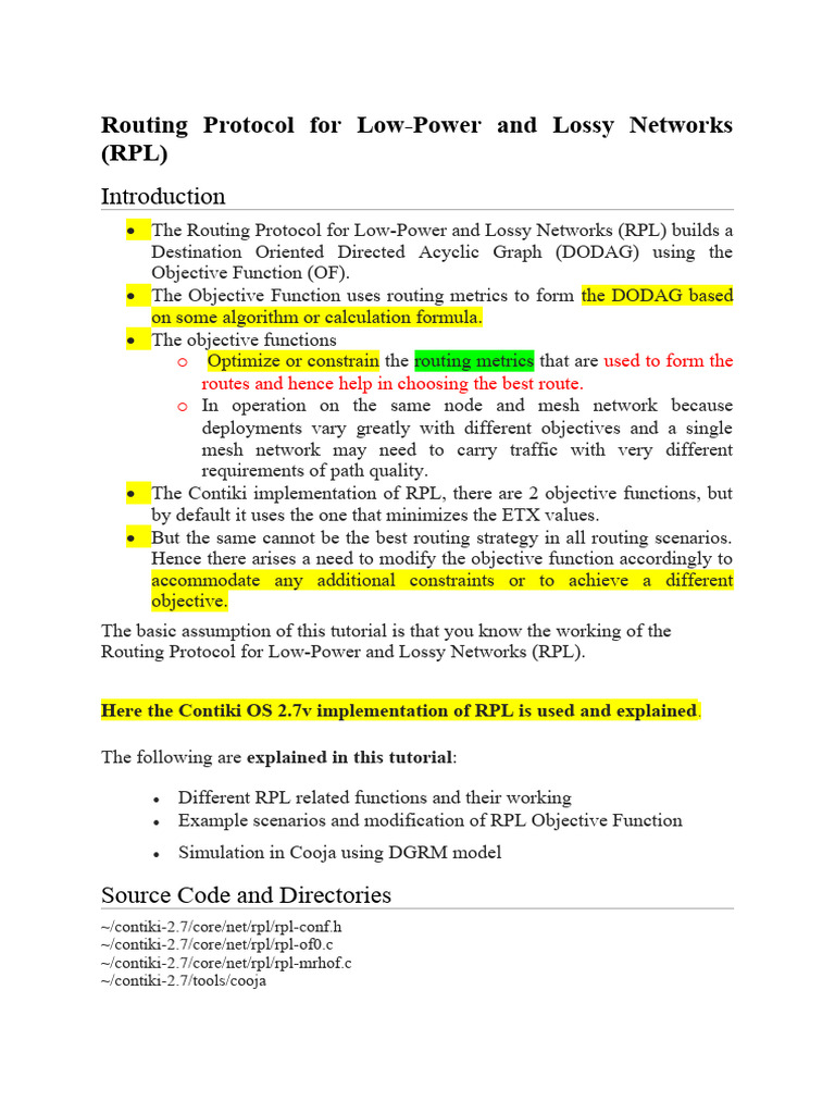 RPL Notes (Unit 4) | PDF | Routing | Computer Science