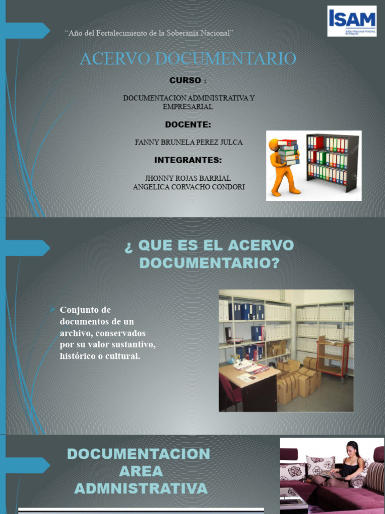 Definición de Acervo Documentario | PDF | Economias | Negocios económicos