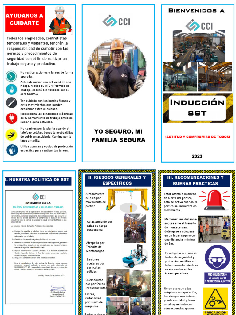 Triptico Inducción | PDF