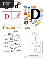 Cuadernillo La Letra D | PDF