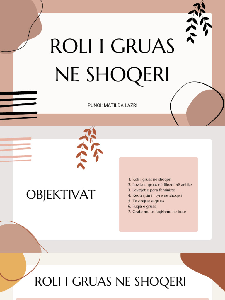 Roli I Gruas Ne Shoqeri | PDF