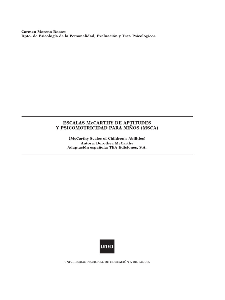 Guia McCarthy | PDF | Creatividad | Memoria