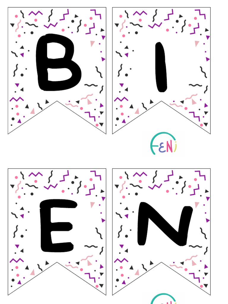 Banderines Bienvenidos | PDF