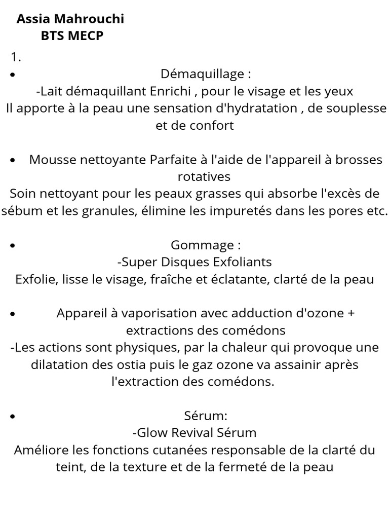 Assia Mahrouchi BTS MECP | PDF