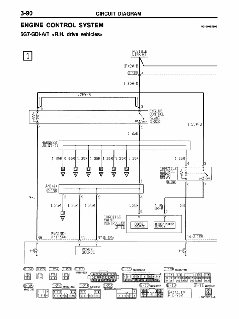 6G74 GDI Wiring Diagram | PDF