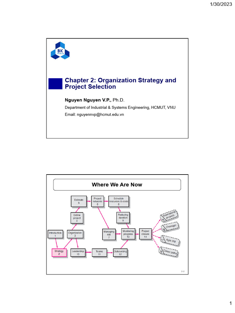 Chapter 2 - Organizational Strategy Project Selection - 2023 | PDF
