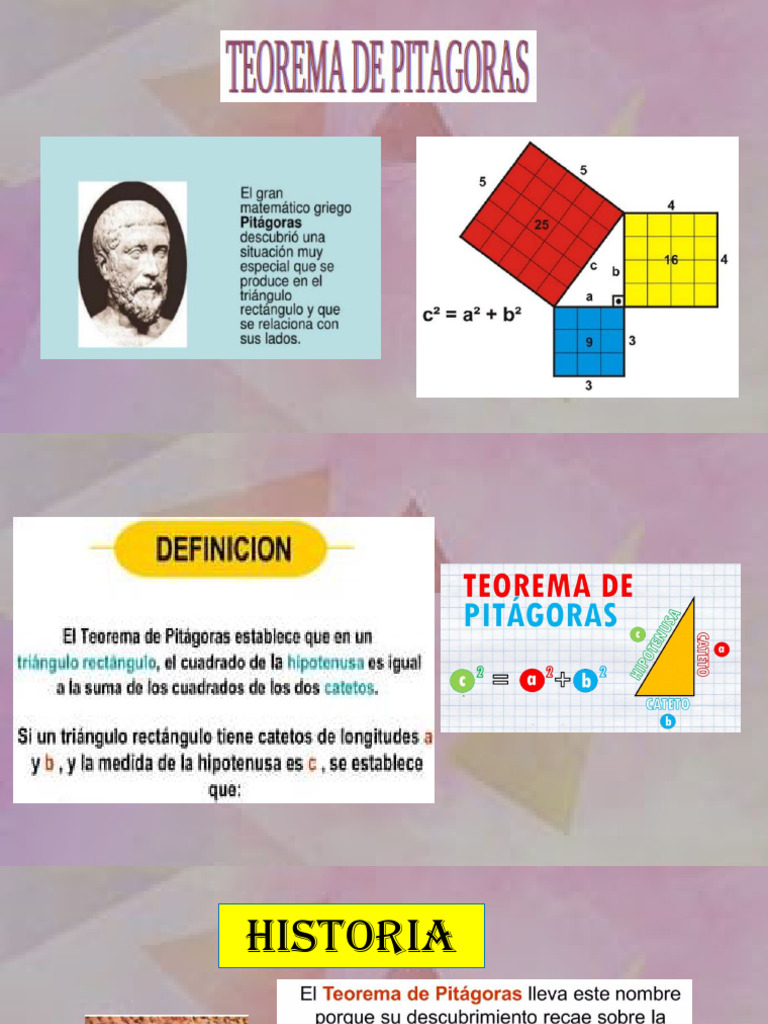 Teorema de Pitagoras | PDF