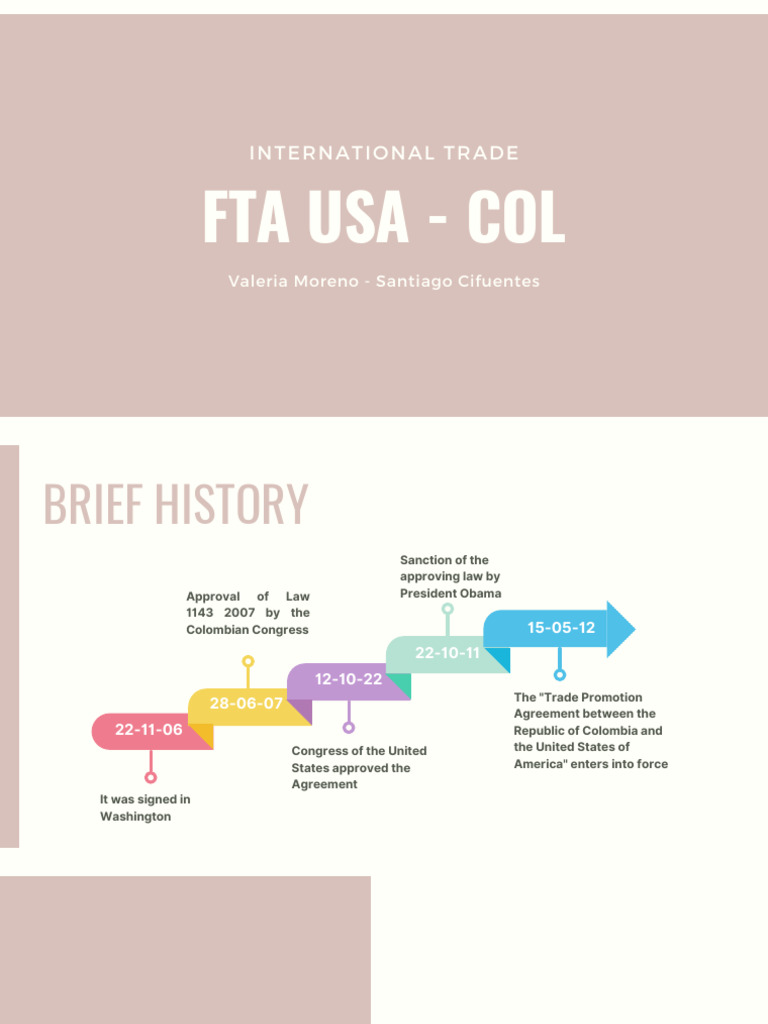 Fta Usa-Col | PDF | Colombia | The United States