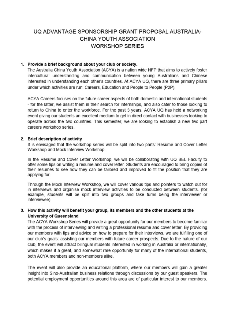 Careers Sponsorship Proposal | PDF | Expense | Human Communication