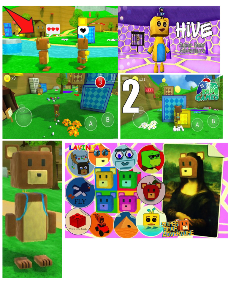 Personajes Super Bear Adventure | PDF