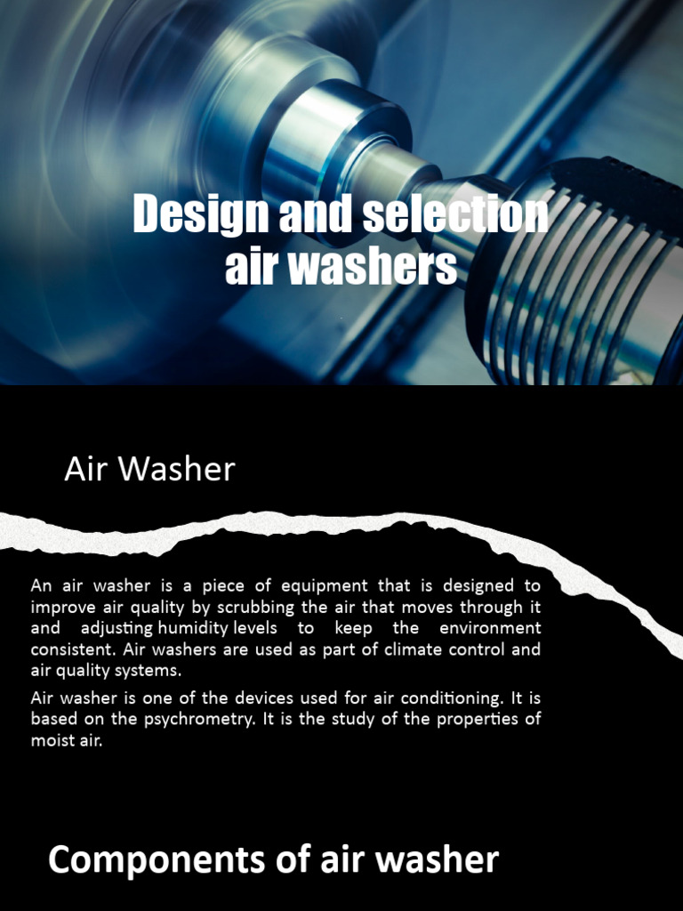 Topic 3 Design and Selection Air Washers | PDF