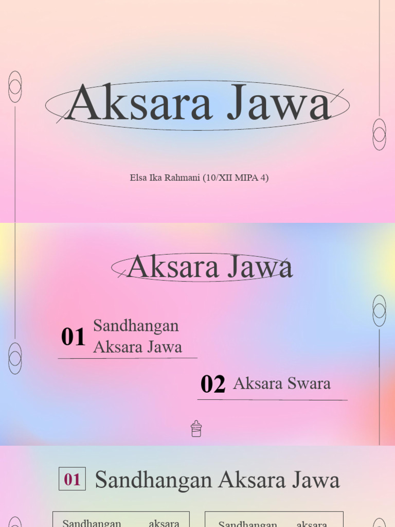 Elsa Ika Rahmani - Xi Mipa 4 - 10 - PPT Aksara Jawa | PDF