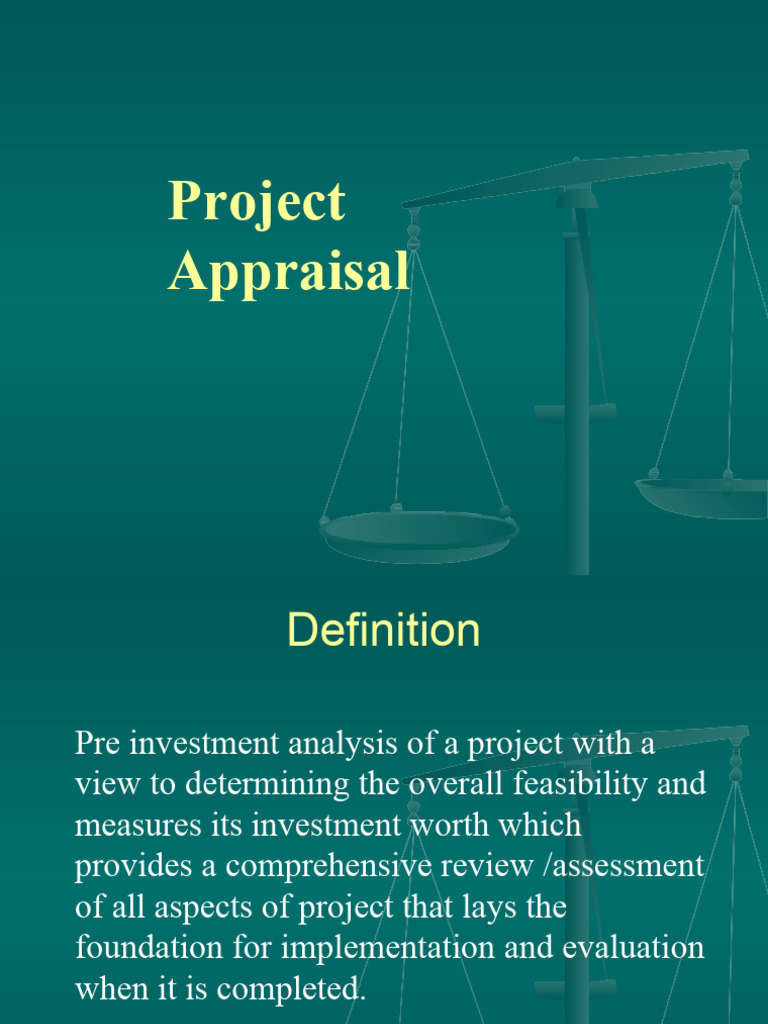 Project Appraisal | PDF | Net Present Value | Internal Rate Of Return Project Appraisal | PDF | Net Present Value | Internal Rate Of Return