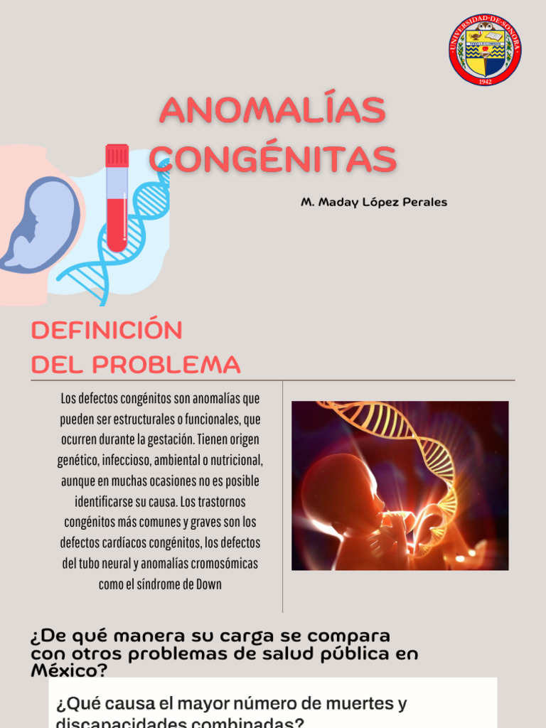 Anomalias Congénitas | PDF | Defecto cardiaco congenito | Síndrome de Down