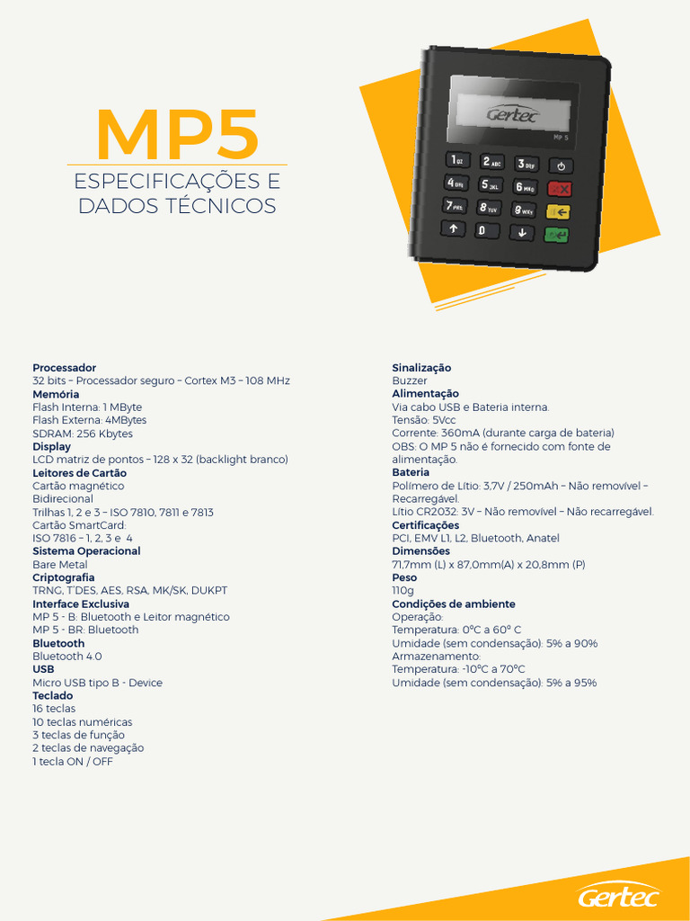 Ficha Tecnica MP5 | PDF