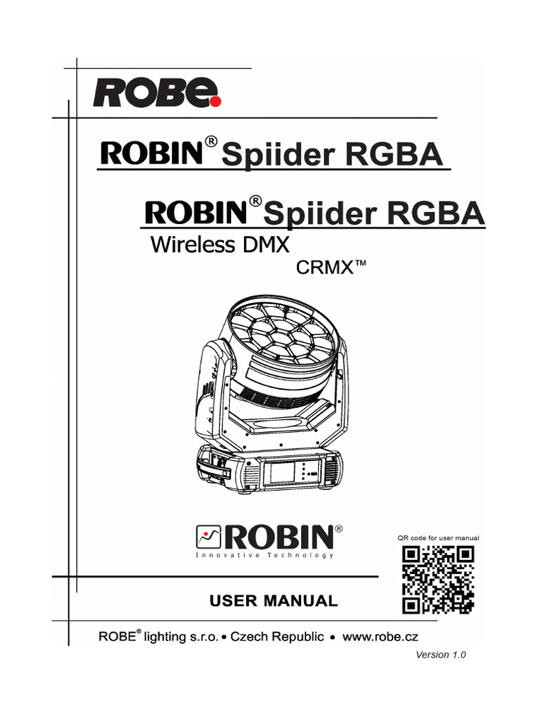 User Manual Robin Spiider RGBA | PDF | Computer Network | Electrical Engineering