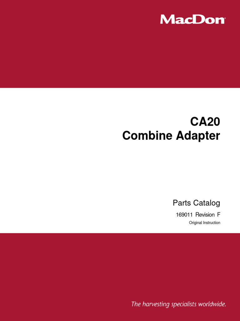 CA20 - Adapter Parts Guide | PDF