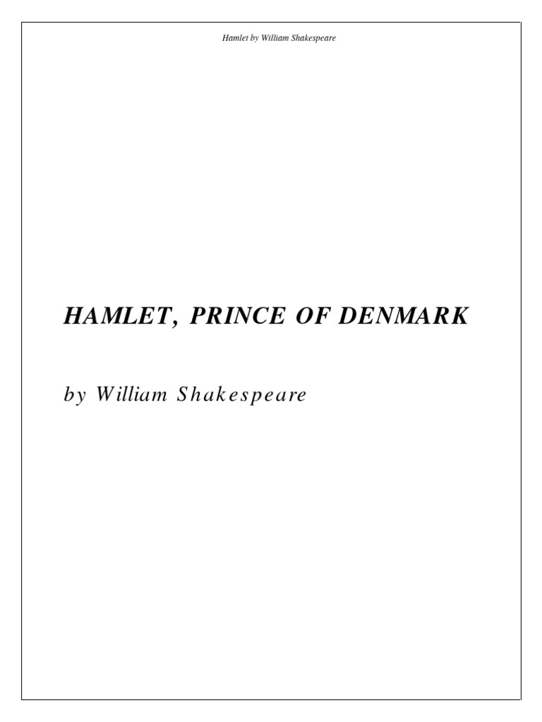 Hamlet (William Shakespeare) | PDF